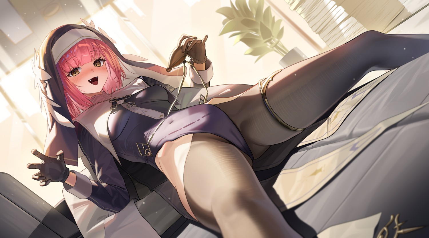 luts counter:side cameltoe garter leotard nun pantyhose | #1230273 | yande.re